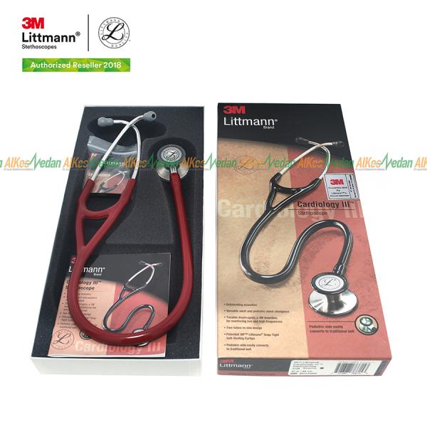STETOSKOP CARDIOLOGY III BURGUNDY 3139 3M LITTMANN LITTMAN LITMAN ...